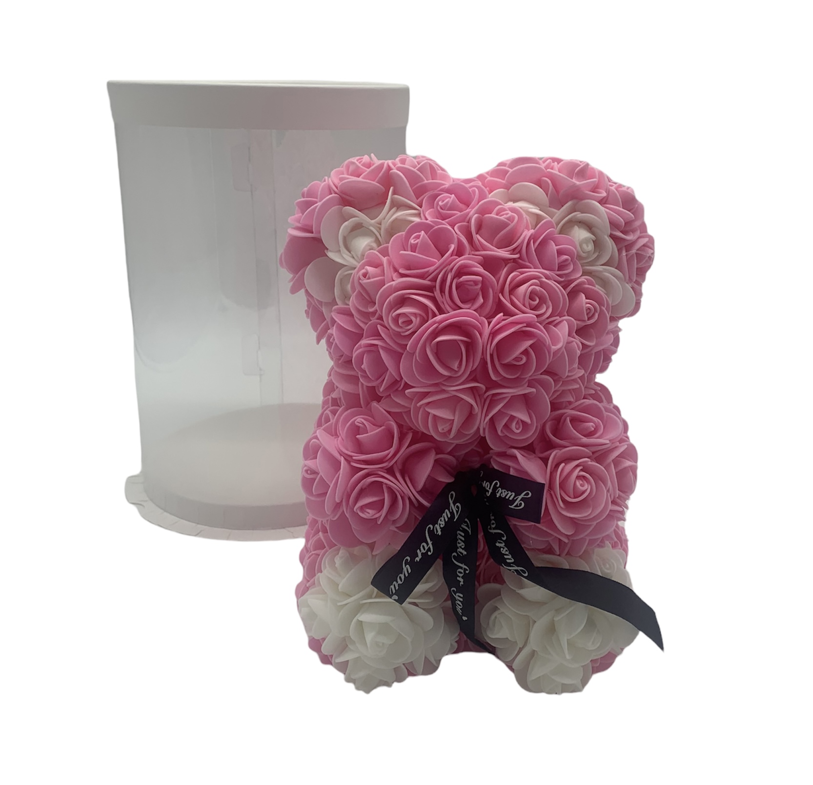 ΕΙΔΗ ΔΩΡΩΝ :: ROSEBEAR ΡΟΖ-ΛΕΥΚΟ ΠΟΔΙ ΑΠΟ ΤΕΧΝΗΤΑ ΤΡΙΑΝΤΑΦΥΛΛΑ 25CM ΣΕ ...