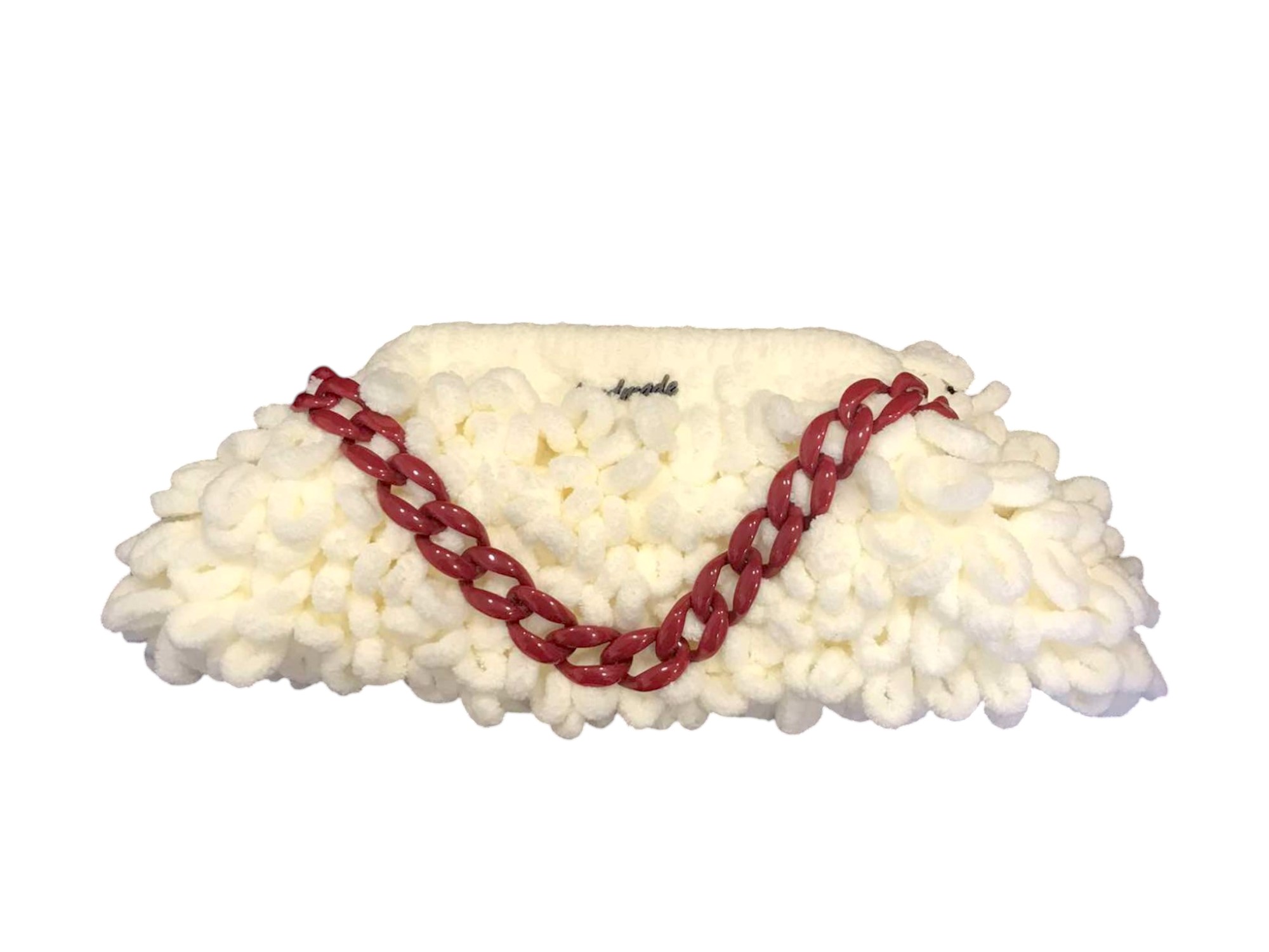 ΕΙΔΗ ΔΩΡΩΝ :: ΤΣΑΝΤΑ PUFFY ΜΕ ΚΟΚΚΑΛΙΝΗ ΑΛΥΣΙΔΑ 20X42 WHITELINE VINYL CHIC