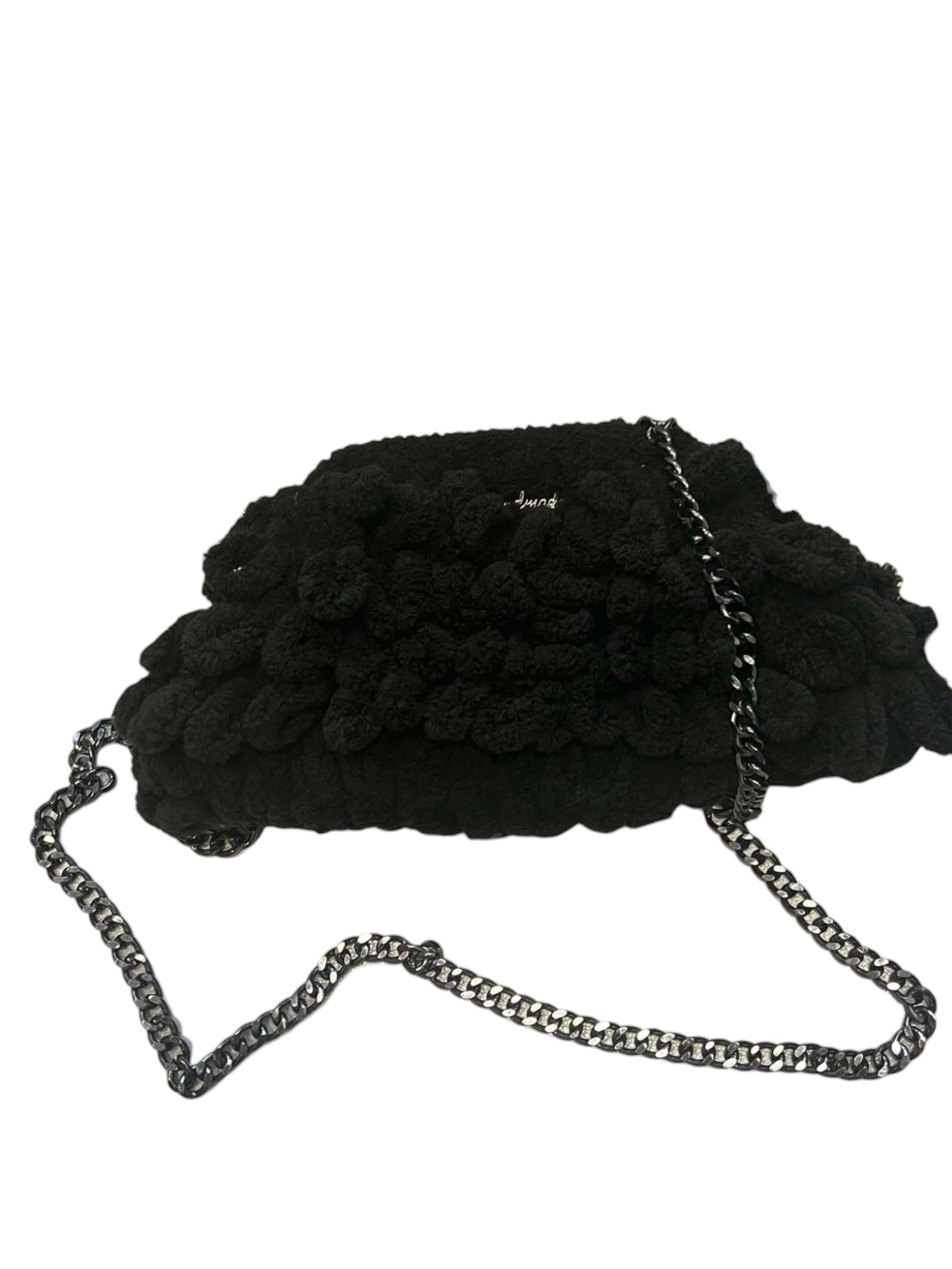 ΕΙΔΗ ΔΩΡΩΝ :: ΤΣΑΝΤΑ PUFFY ΜΕ ΑΛΥΣΙΔΑ 33X18 WHITELINE NEGRITA