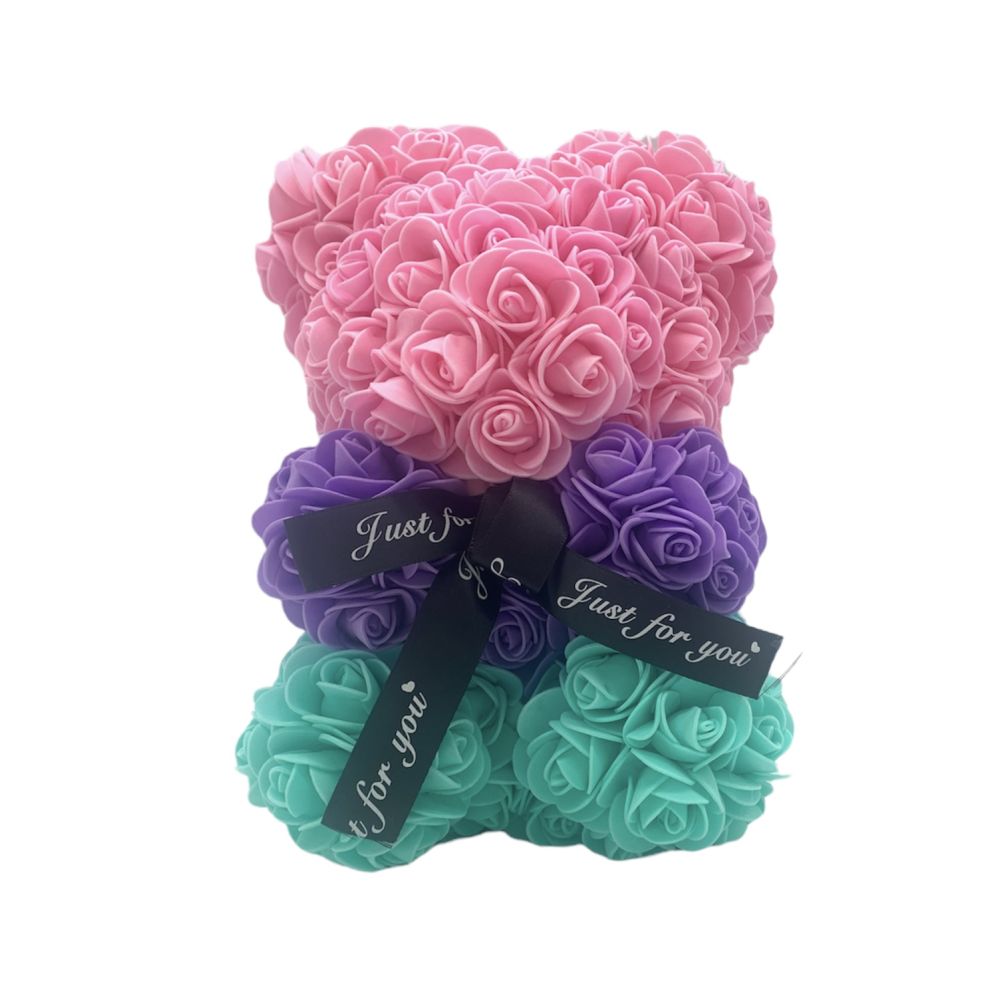 ΕΙΔΗ ΔΩΡΩΝ :: ROSEBEAR ΡΟΖ-ΜΩΒ-ΒΕΡΑΜΑΝ ΑΠΟ ΤΕΧΝΗΤΑ ΤΡΙΑΝΤΑΦΥΛΛΑ 25CM ΣΕ ...
