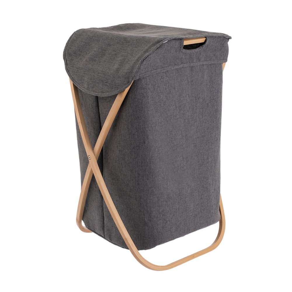Μπάνιο :: Καλάθια Απλύτων :: ΚΑΛΑΘΙ ΑΠΛΥΤΩΝ BAMBOO ESSENTIALS ΜΕ ΘΗΚΗ ...